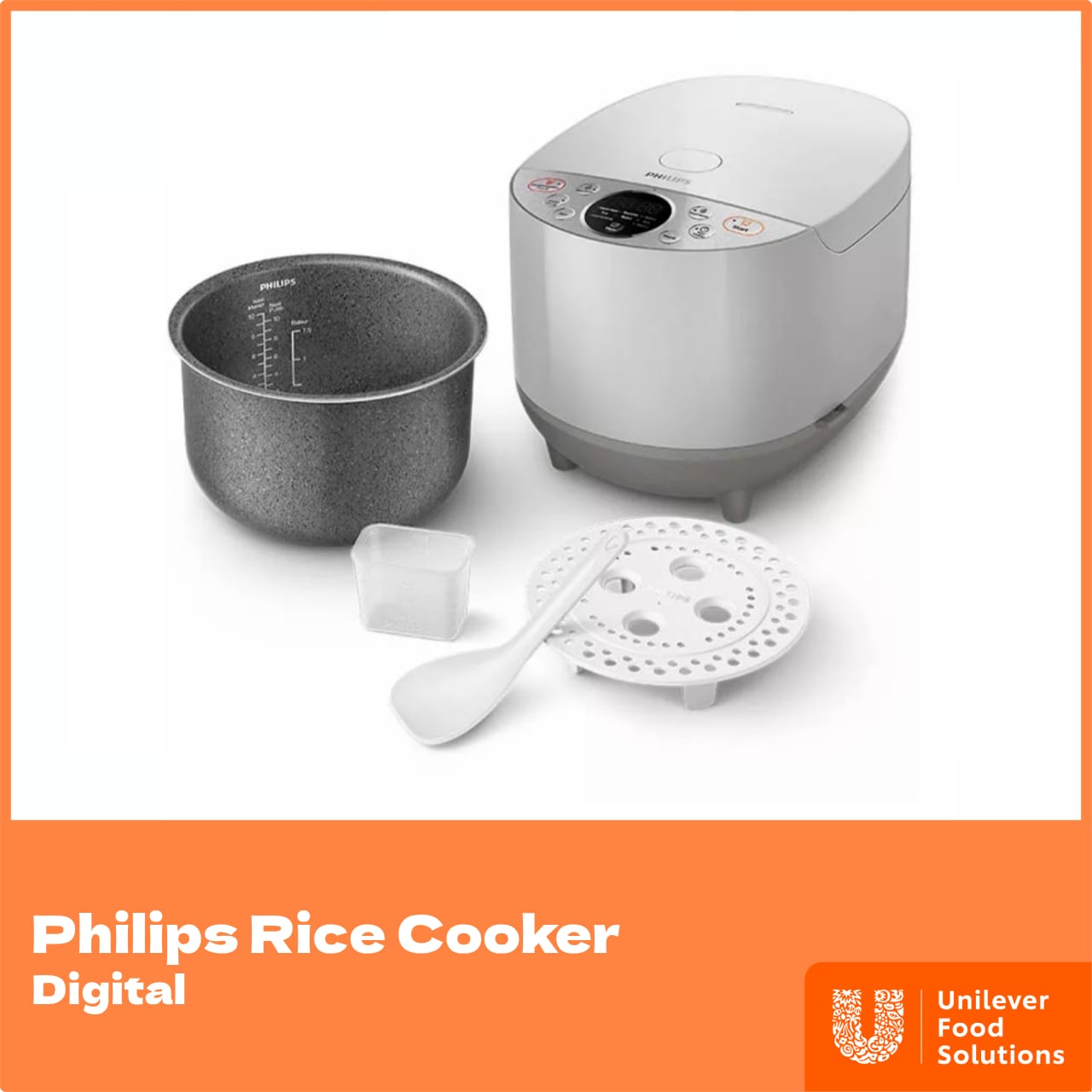 PHILIPS RICE COOKER DIGITAL 18L 10 MENU